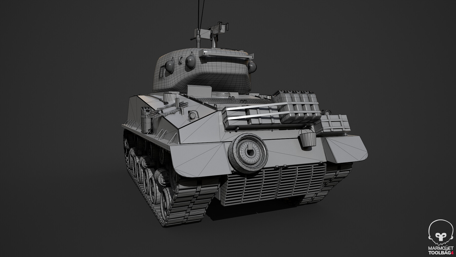 ArtStation - M4A3E8 tank | Game Assets