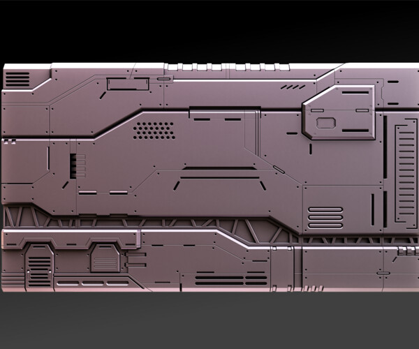 ArtStation - SCI-FI WALL PANELS VOL.01 | Resources