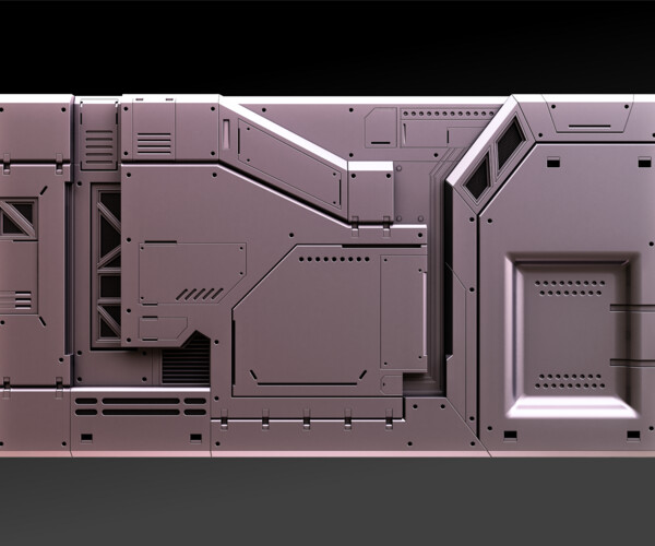 ArtStation - SCI-FI WALL PANELS VOL.01 | Resources