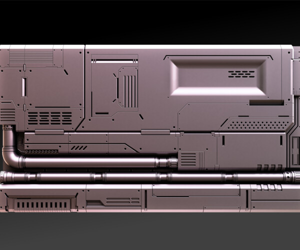 ArtStation - SCI-FI WALL PANELS VOL.01 | Resources