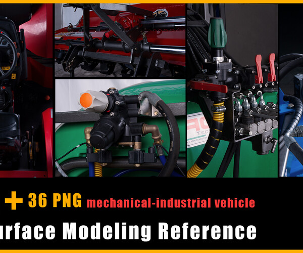 ArtStation - 400 + 36 png Hard Surface Modeling Reference | Resources