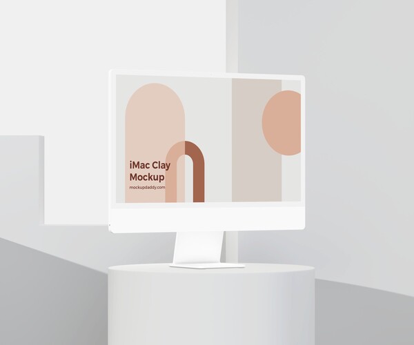 ArtStation - iMac 2021 Clay Mockup | Artworks