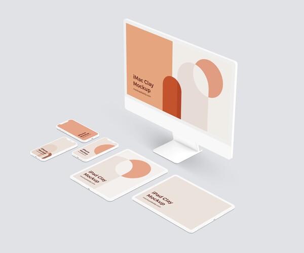 ArtStation - iMac 2021 Clay Mockup | Artworks