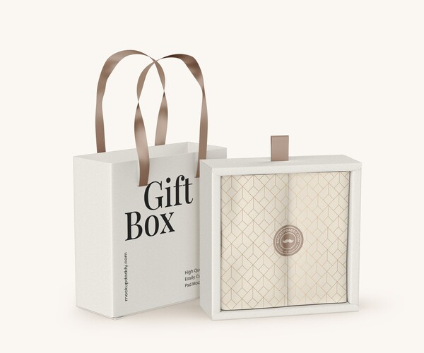 ArtStation - Square Gift Box Mockup | Artworks