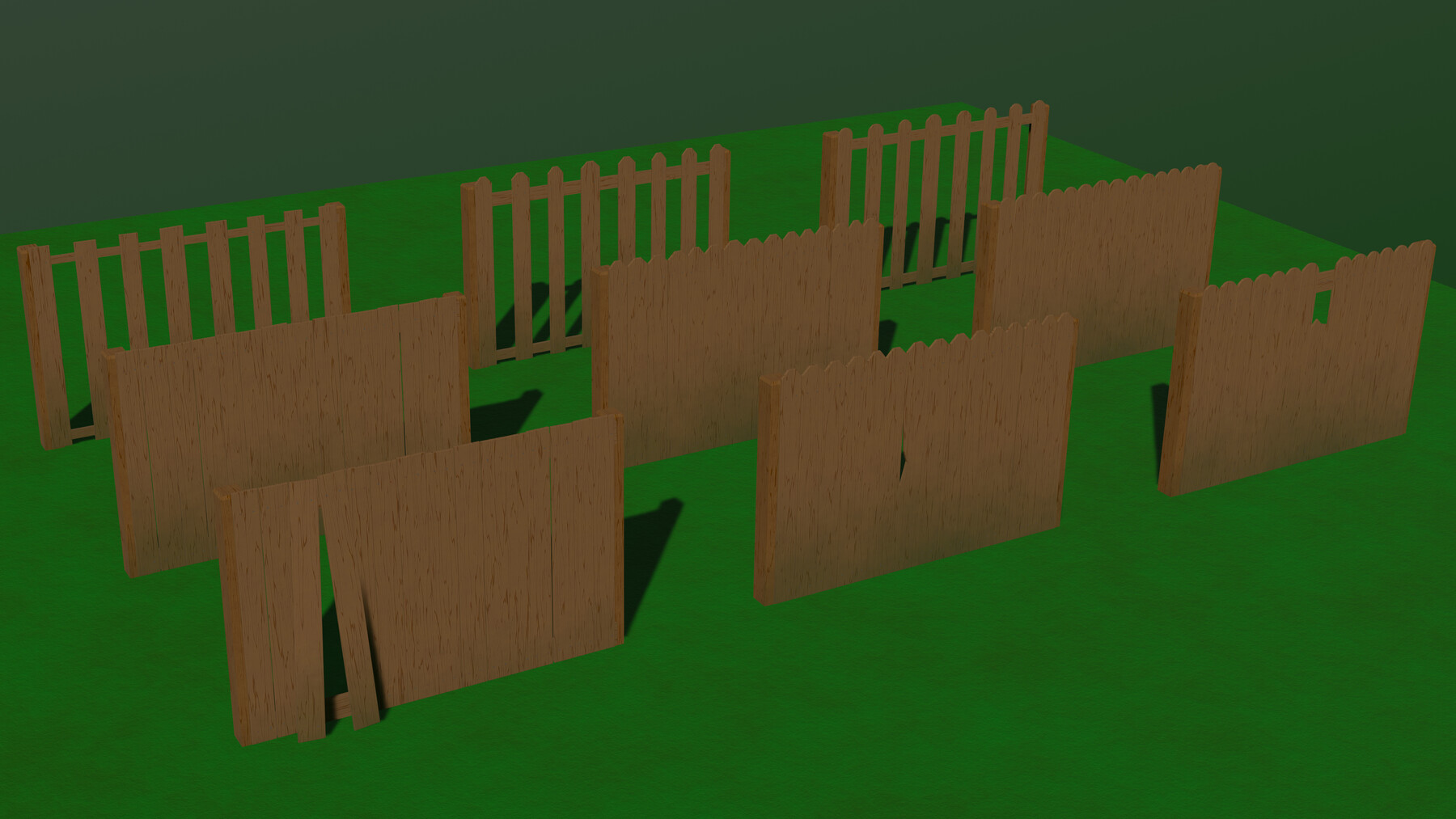 ArtStation - Wooden Cartoon Fance | Game Assets