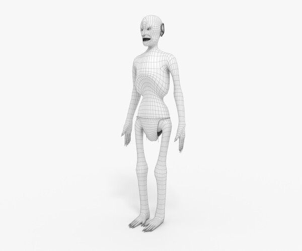 ArtStation - 3D Model: Humanoid Horror Creature | Resources
