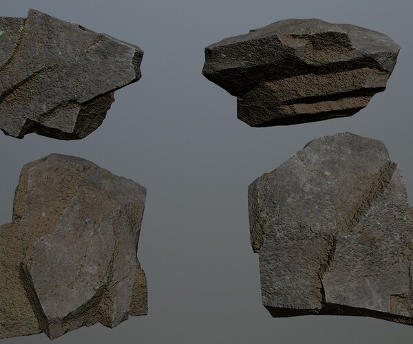 ArtStation - Rock Set 6 | Game Assets