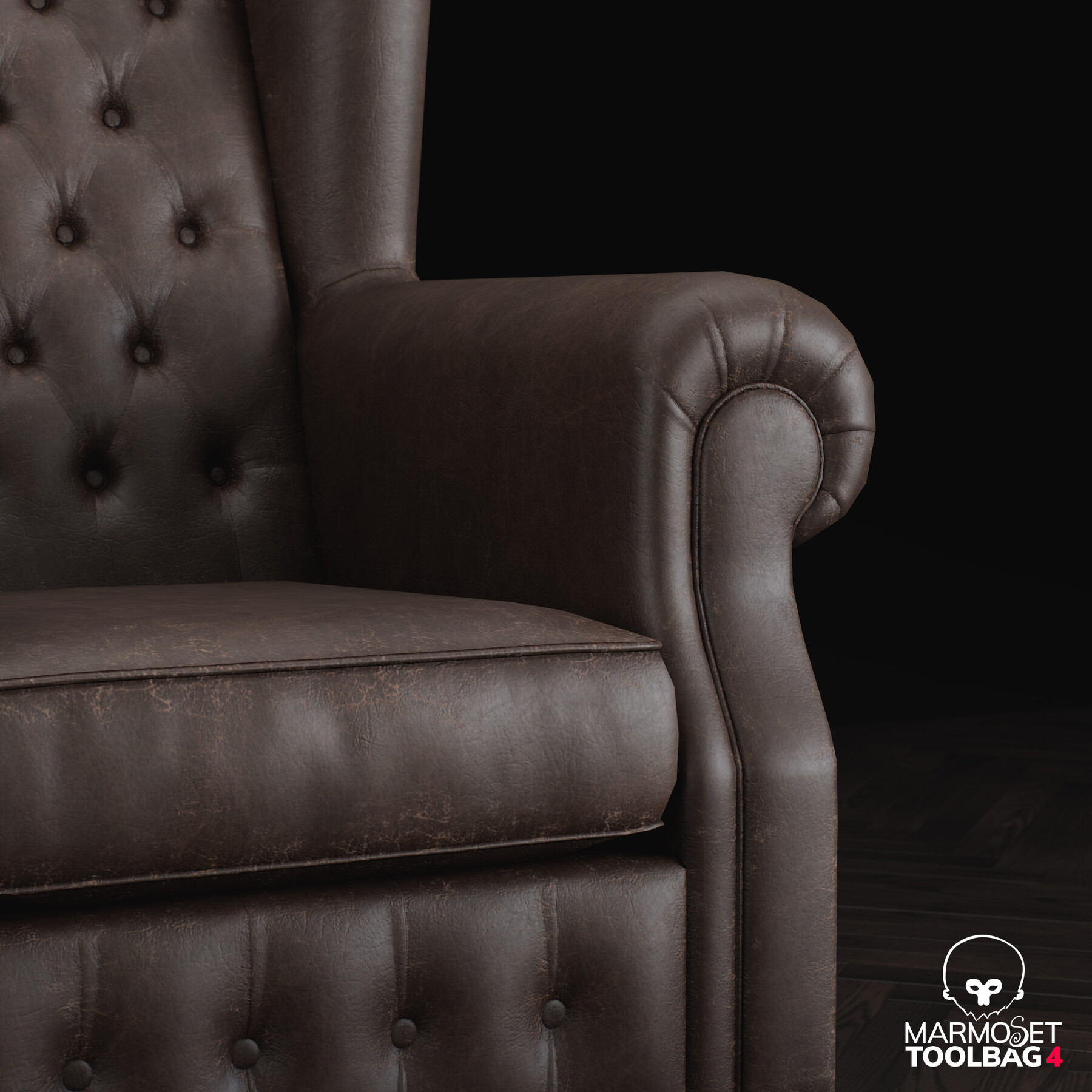 ArtStation - Armchair of Sherlock Low Poly | Game Assets