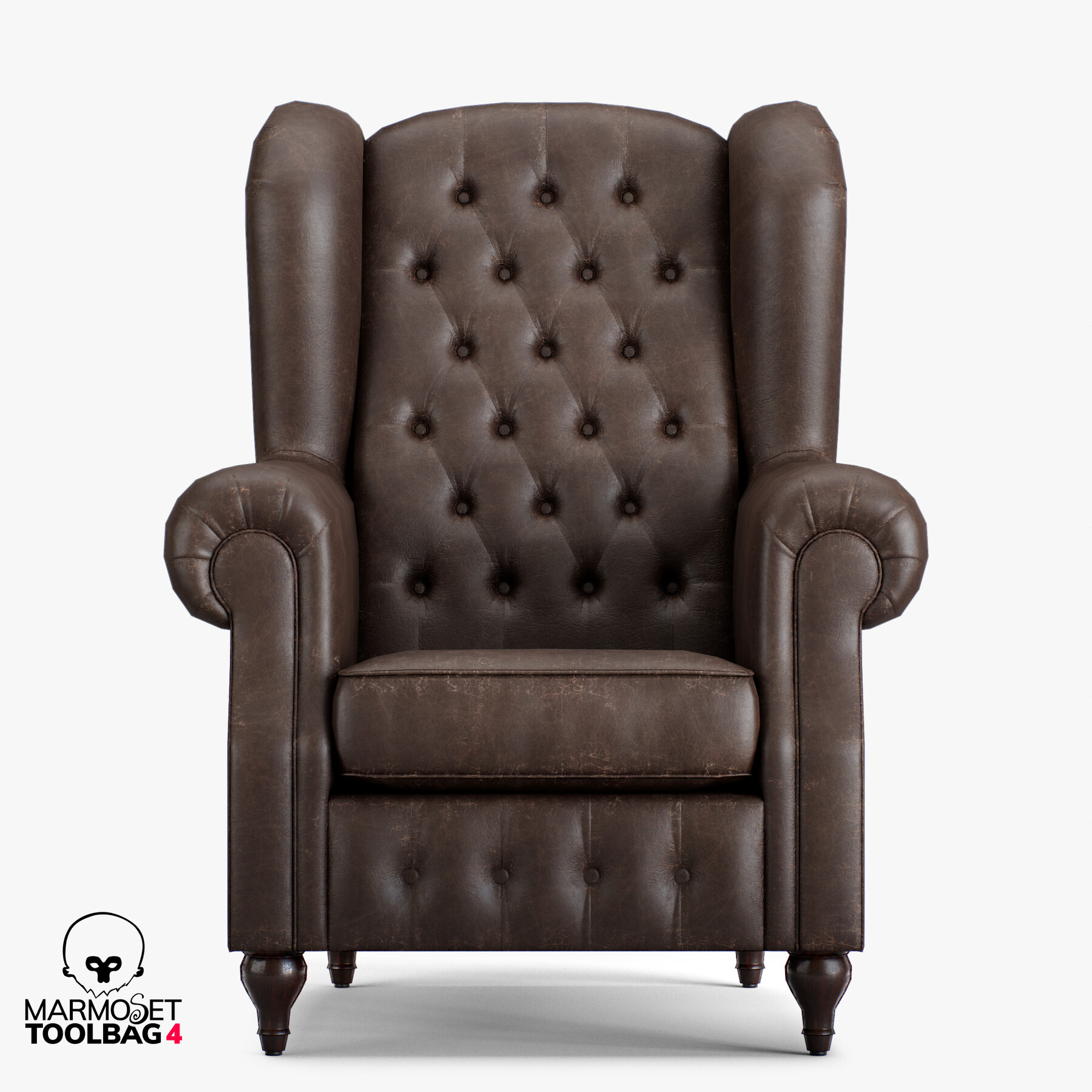ArtStation - Armchair of Sherlock Low Poly | Game Assets