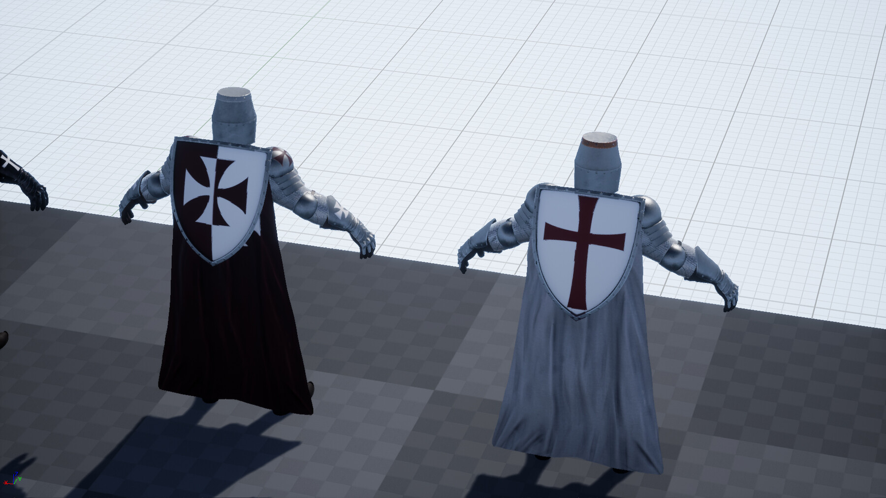 ArtStation - Low-poly model of the character Knight01 | Game Assets