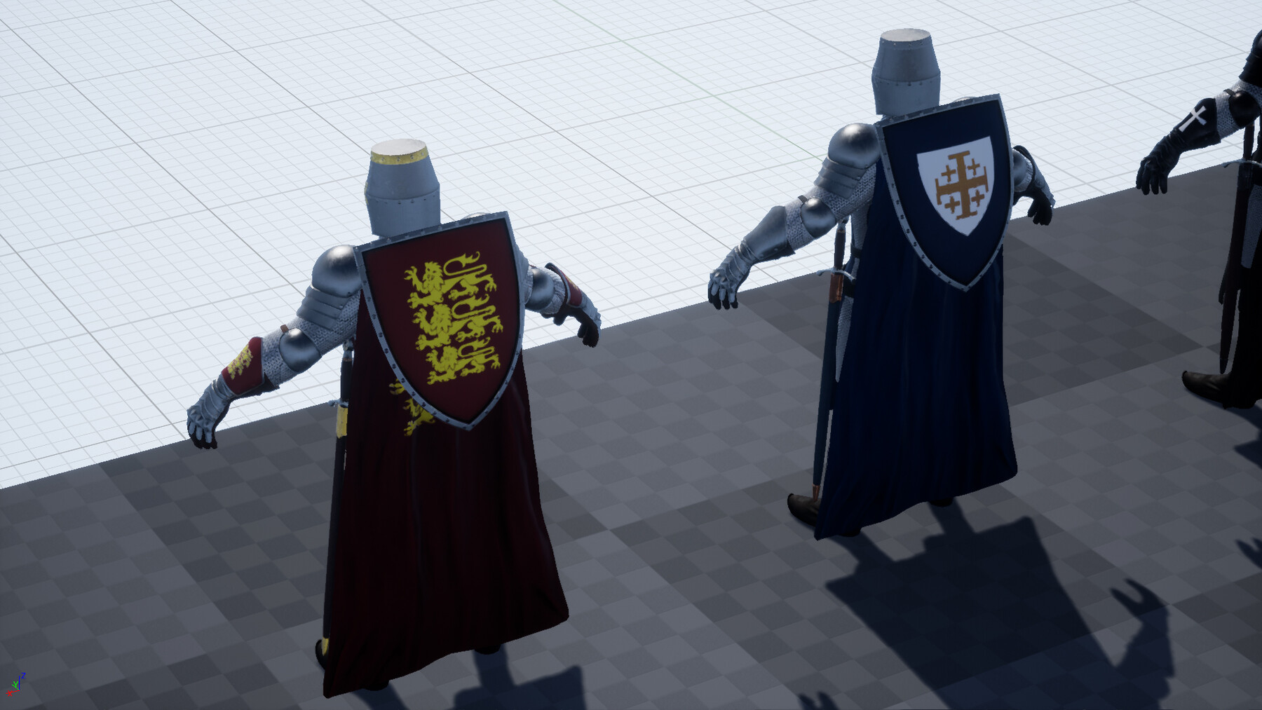 ArtStation - Low-poly model of the character Knight01 | Game Assets