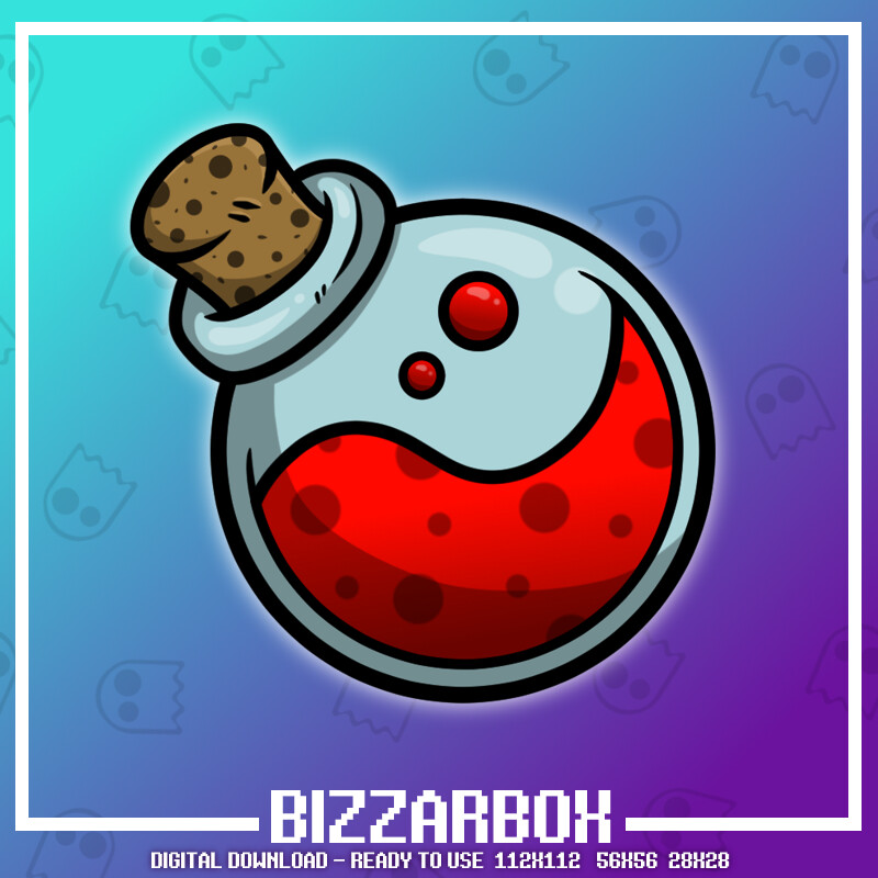ArtStation - Twitch Emote: Red Health Pot Potion | Artworks