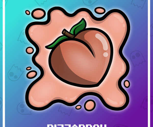 ArtStation - Twitch Emote: Peach Splat | Artworks