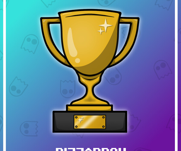 ArtStation - Twitch Emote: Gold Trophy | Artworks