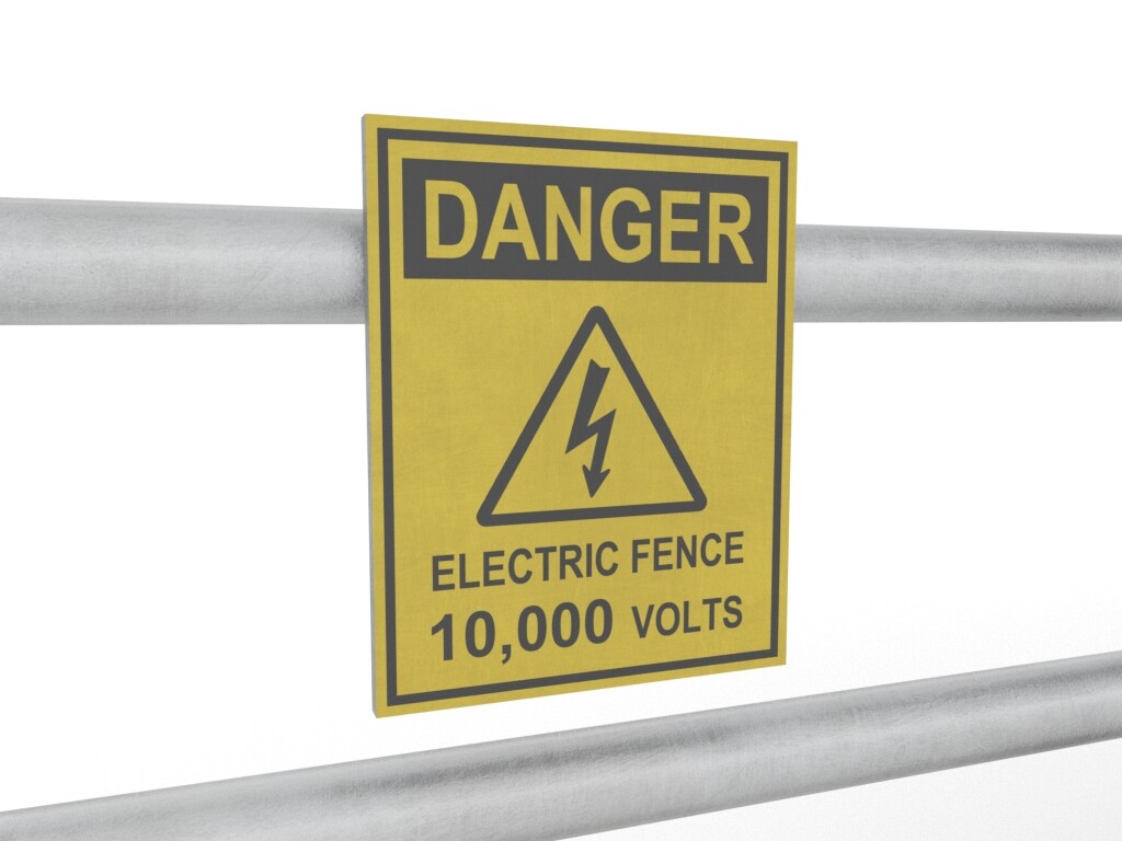 ArtStation - 3D Model: Electric Fence | Resources