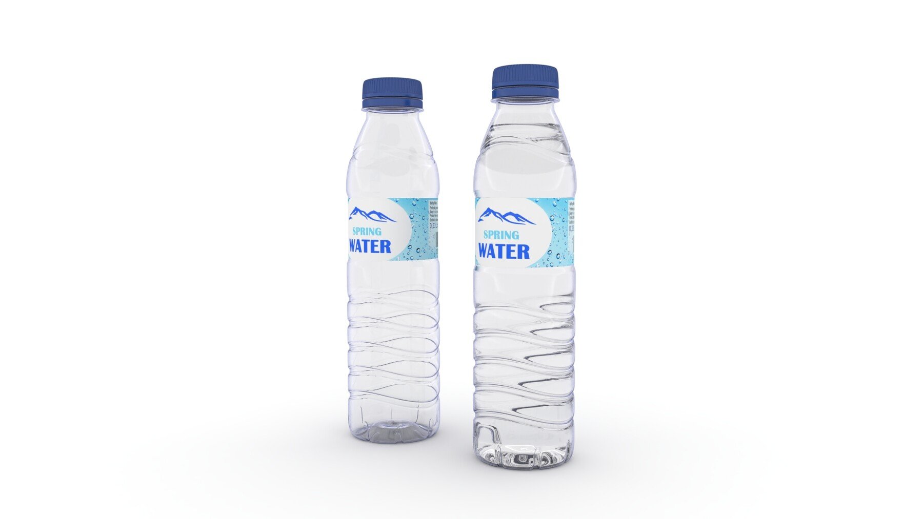 ArtStation - 3D Model: Plastic Water Bottle Small | Resources