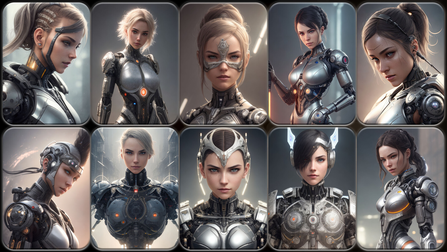 ArtStation - 240 Realistic Female Cyborg Reference Pack | 4K | v.1 ...