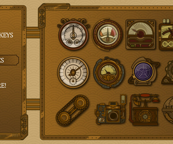 ArtStation - 100 Steampunk Assets | Game Assets