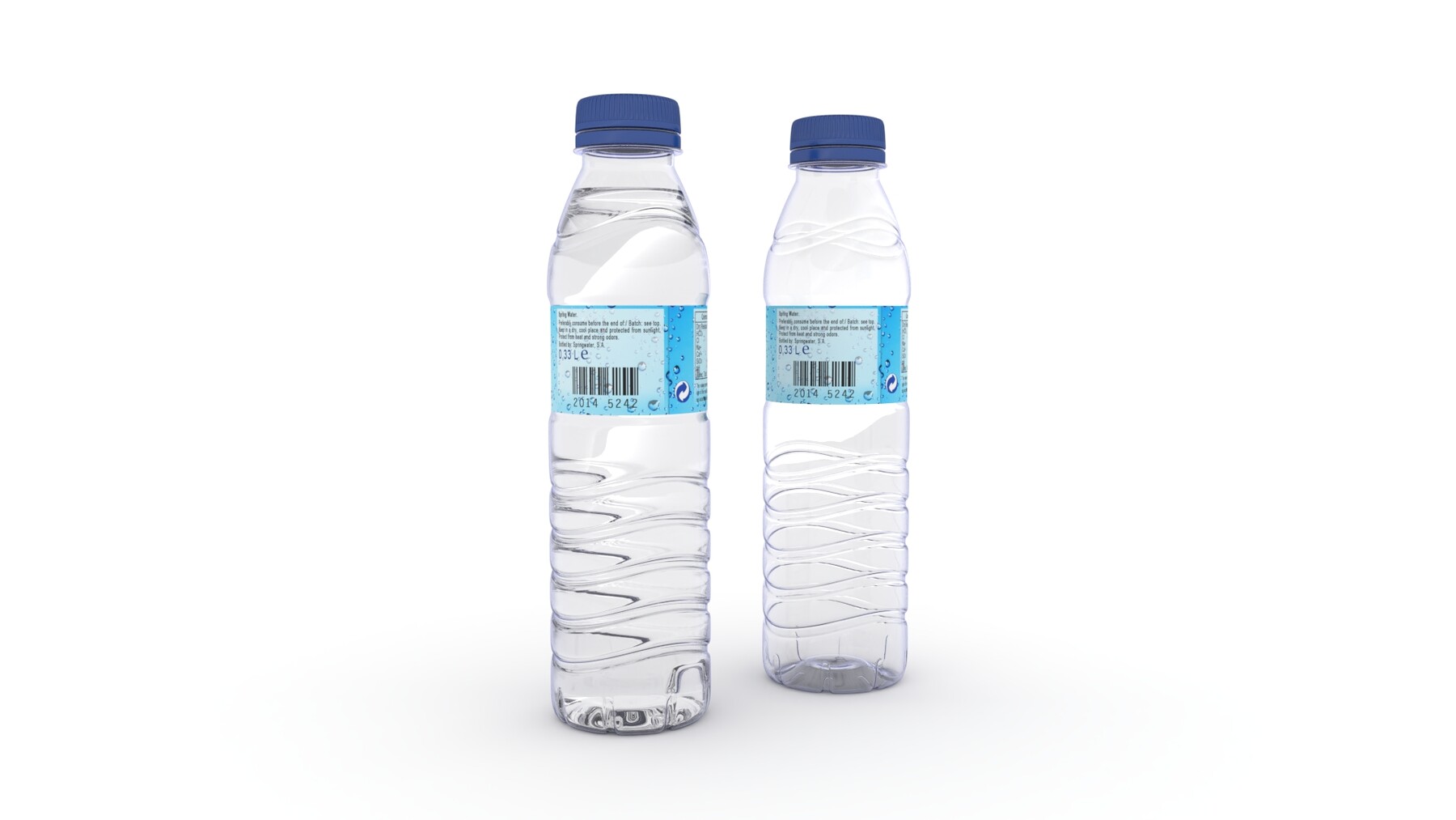 ArtStation - 3D Model: Plastic Water Bottle Collection | Resources