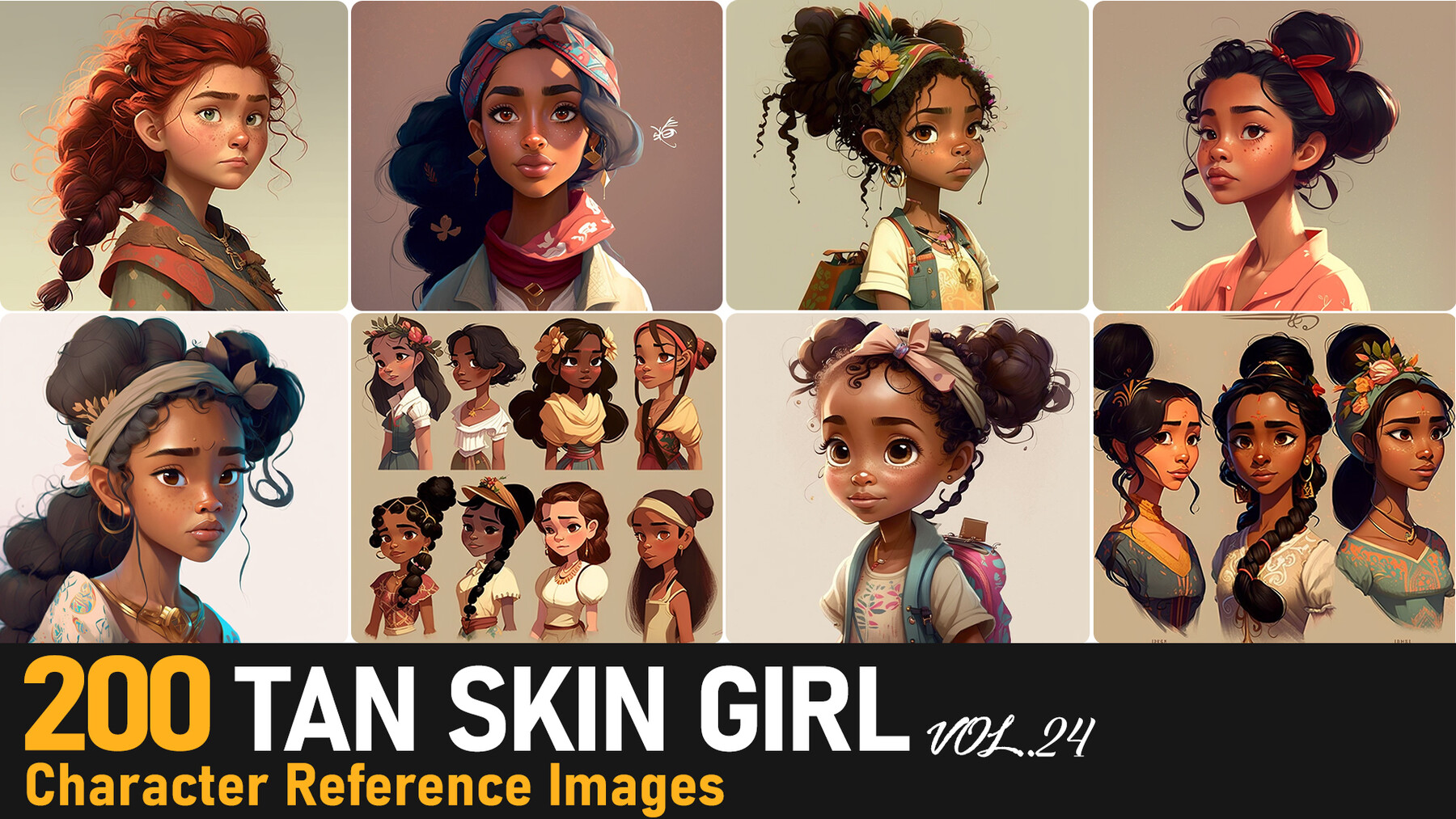 ArtStation - Tan Skin Girl VOL.24|4K Reference Images | Artworks