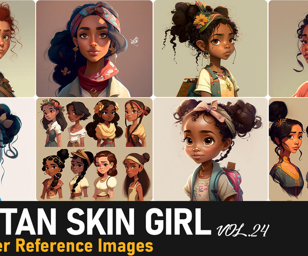 ArtStation - Tan Skin Girl VOL.24|4K Reference Images | Artworks