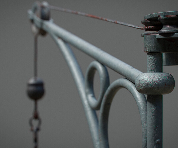 ArtStation - Victorian Wharf Wall Hoists Cranes Set | Resources