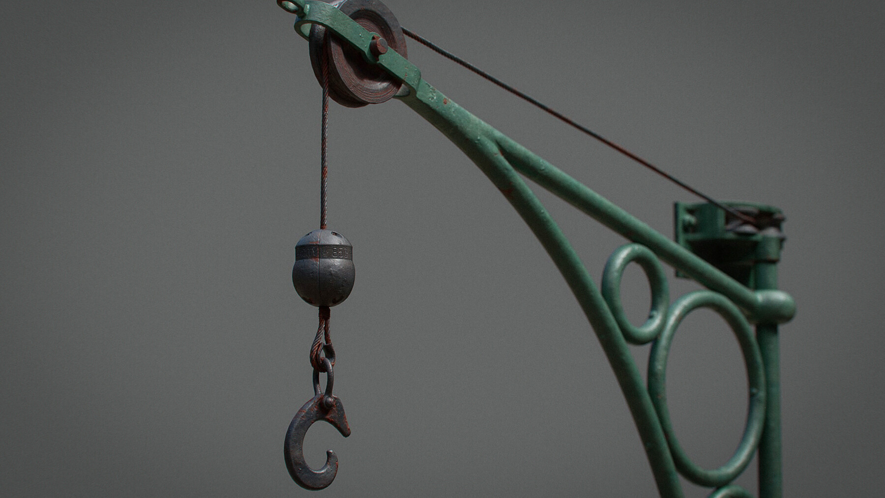 ArtStation - Victorian Wharf Wall Hoists Cranes Set | Resources