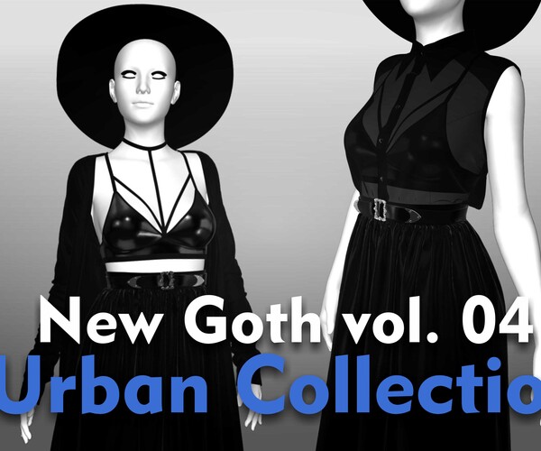 ArtStation - New Goth Outfit vol.04 - Urban Collection | Resources