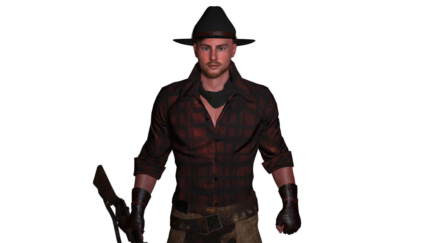 ArtStation - AAA 3D REALISTIC COWBOY CHARACTER 01 - GAME READY RIGGED ...