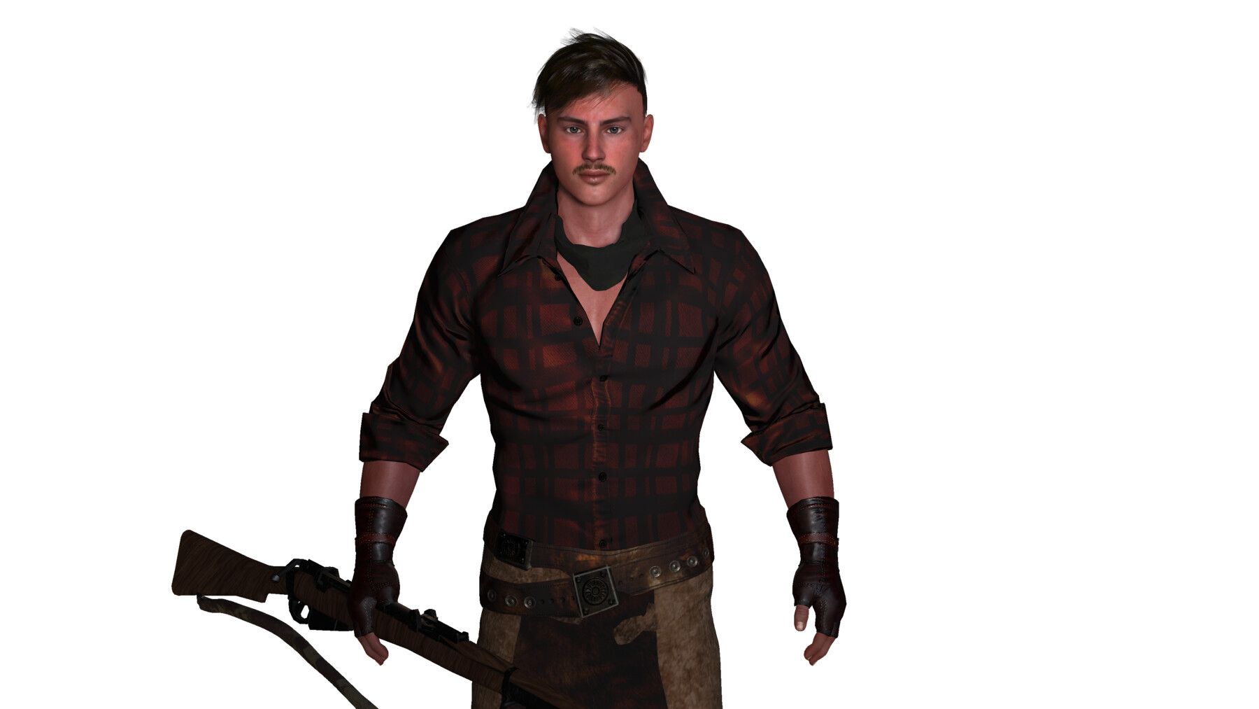 ArtStation - AAA 3D REALISTIC COWBOY CHARACTER 01 - GAME READY RIGGED ...