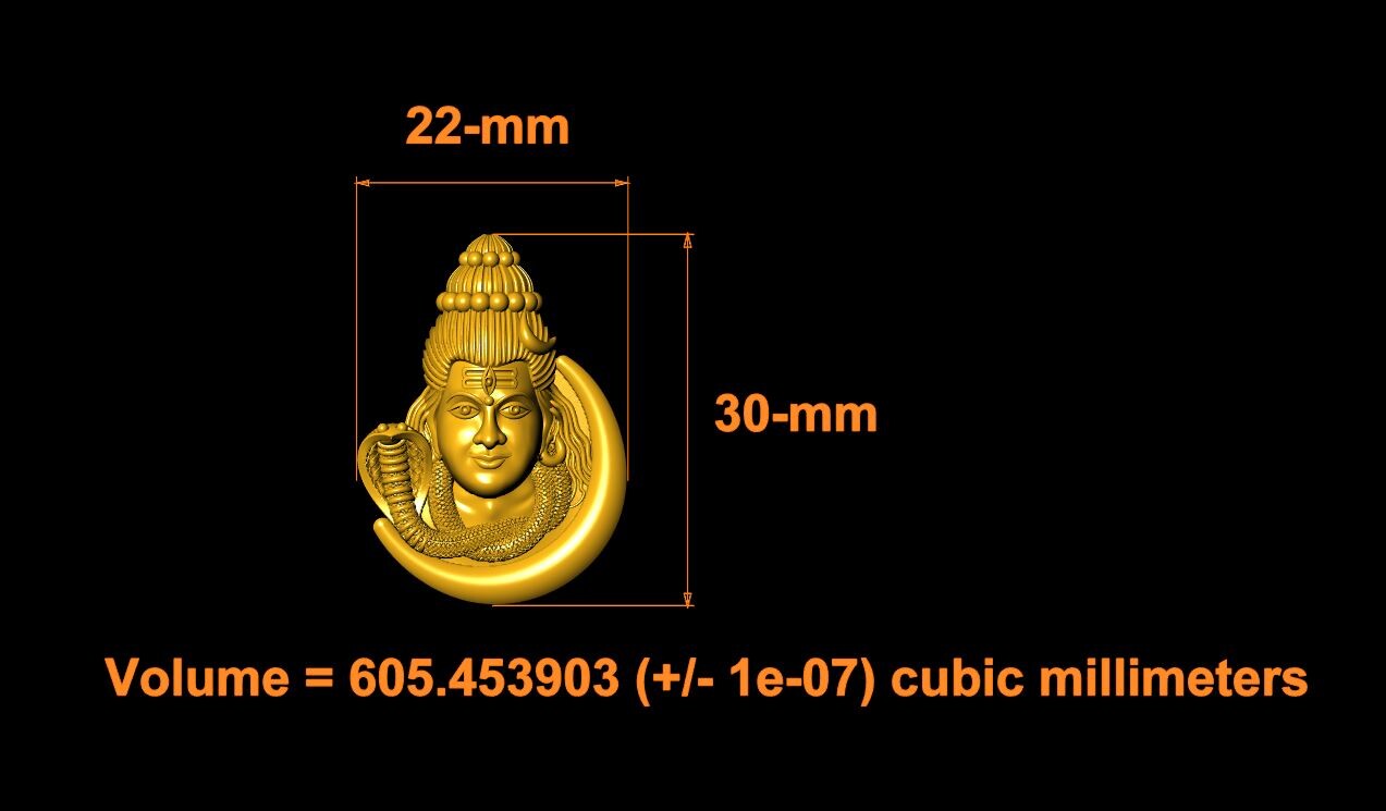 ArtStation - Shiva Pendant |shiva CAD file | shiva jewelry file ...