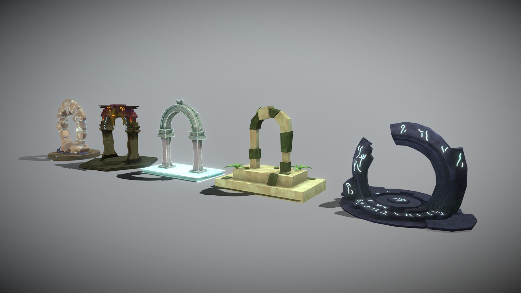 ArtStation - 5 Portals | Game Assets