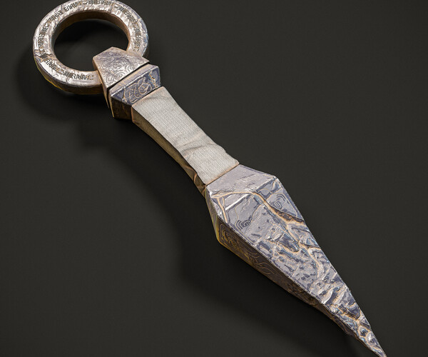 ArtStation - Realistic Ancient Dagger PBR | Game Assets