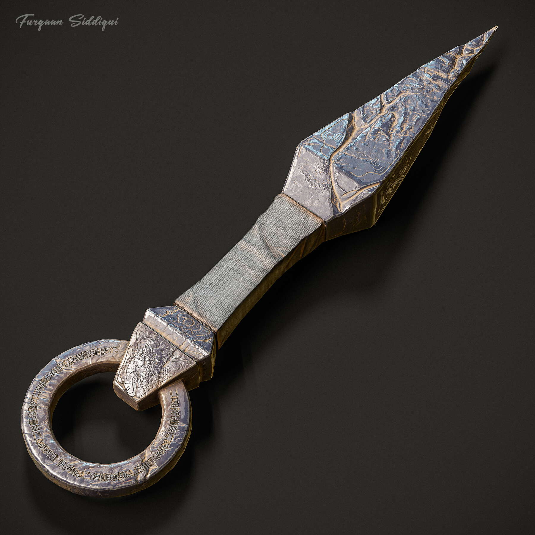 ArtStation - Realistic Ancient Dagger PBR | Game Assets