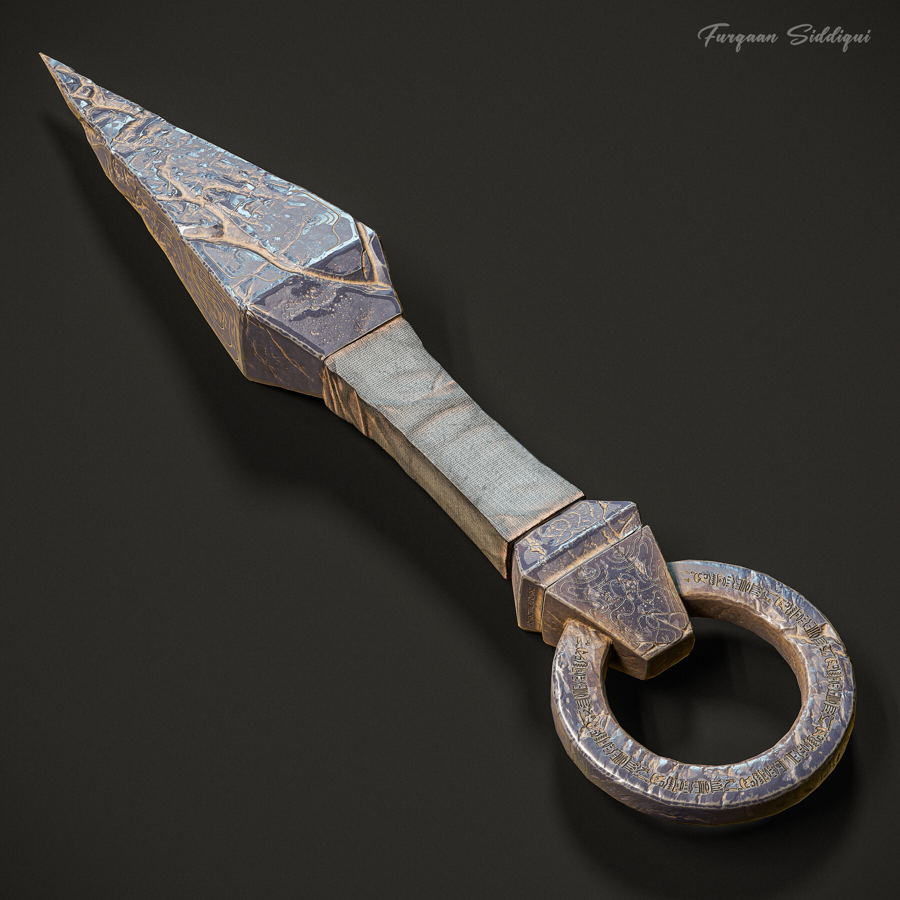 ArtStation - Realistic Ancient Dagger PBR | Game Assets