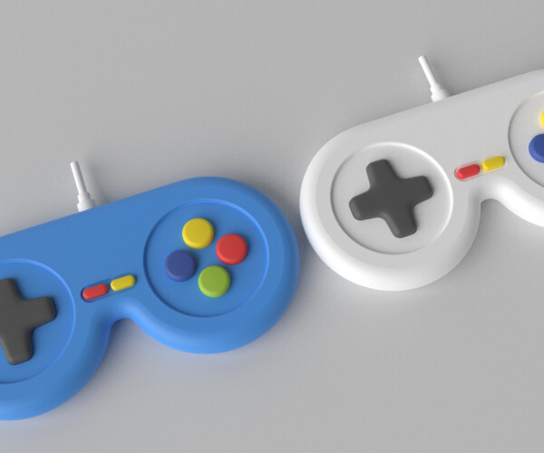 ArtStation - Cartoon Game Controller 1 3D model | Resources