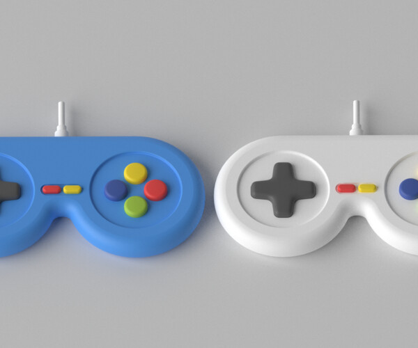 ArtStation - Cartoon Game Controller 1 3D model | Resources