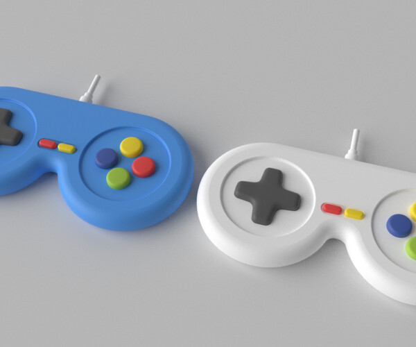 ArtStation - Cartoon Game Controller 1 3D model | Resources