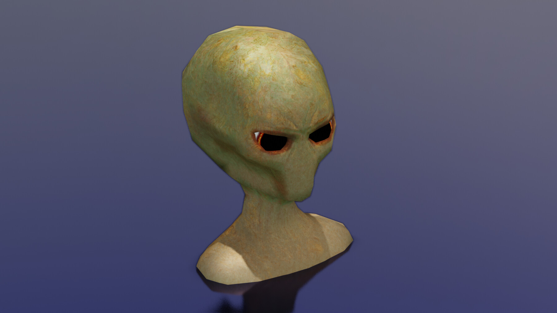 ArtStation - Rigged Alien head 3D Model | Resources