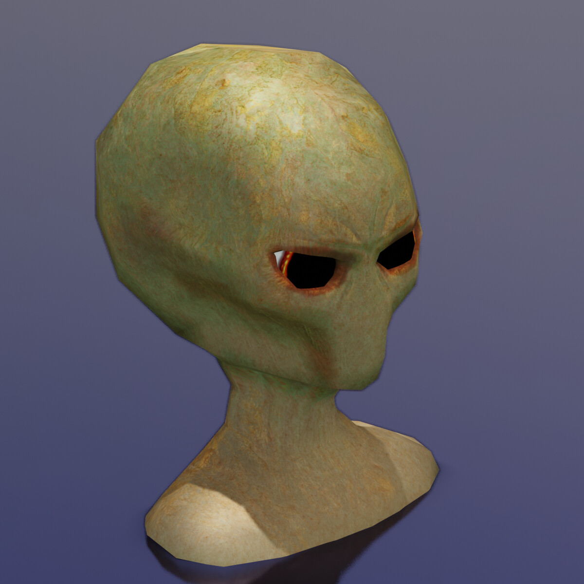 ArtStation - Rigged Alien head 3D Model | Resources