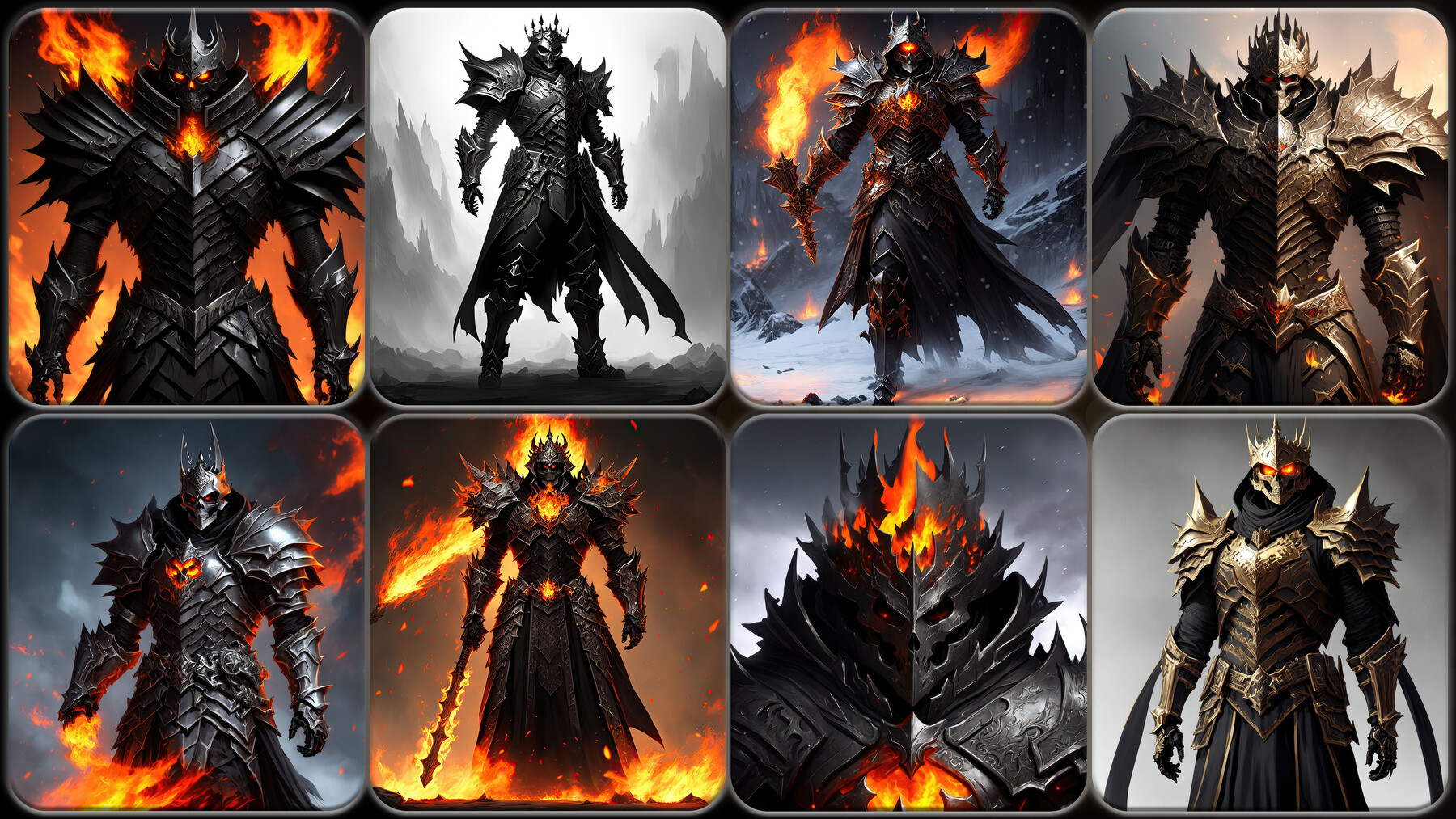 ArtStation - 230 Skeleton Fire King Reference Pack | 4K | v.3 | Artworks