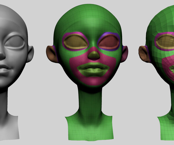ArtStation - Cartoon Head Basemesh | Resources