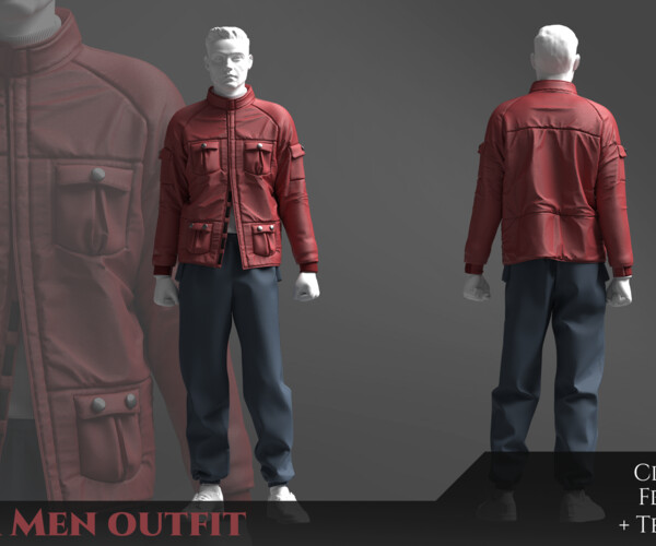 ArtStation - Winter Men outfit | Resources