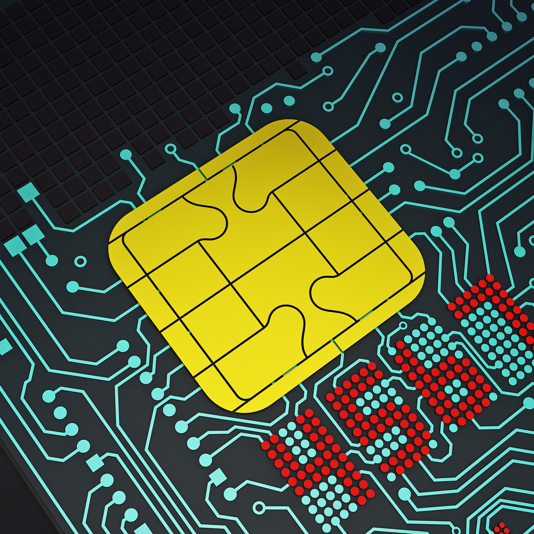 ArtStation - Electronic Circuit Bank Card v 2 | Resources