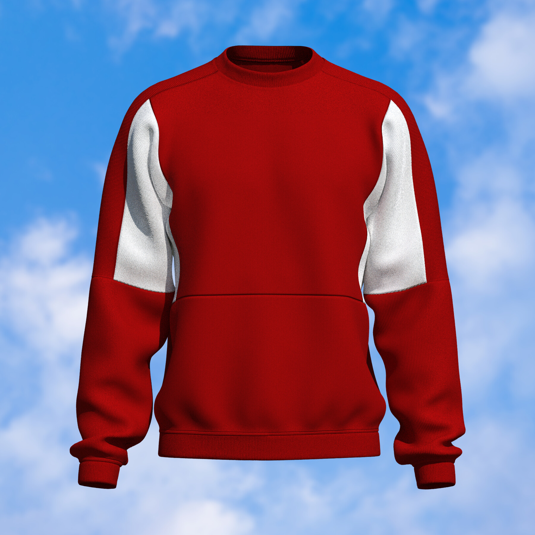 ArtStation - Crew Neck Sweatshirt for CLO3D & Marvelous Designer ...