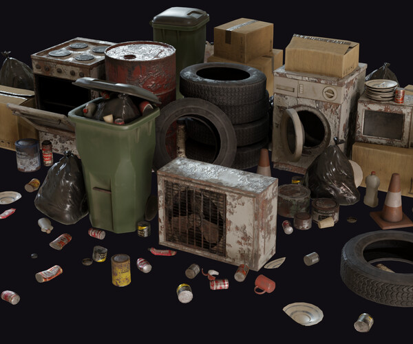 ArtStation - Trash pack | Game Assets