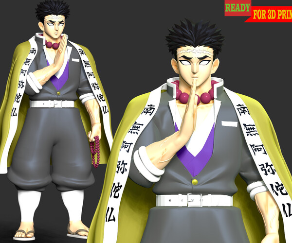 ArtStation - Gyomei Himejima - Demon Slayer | Resources