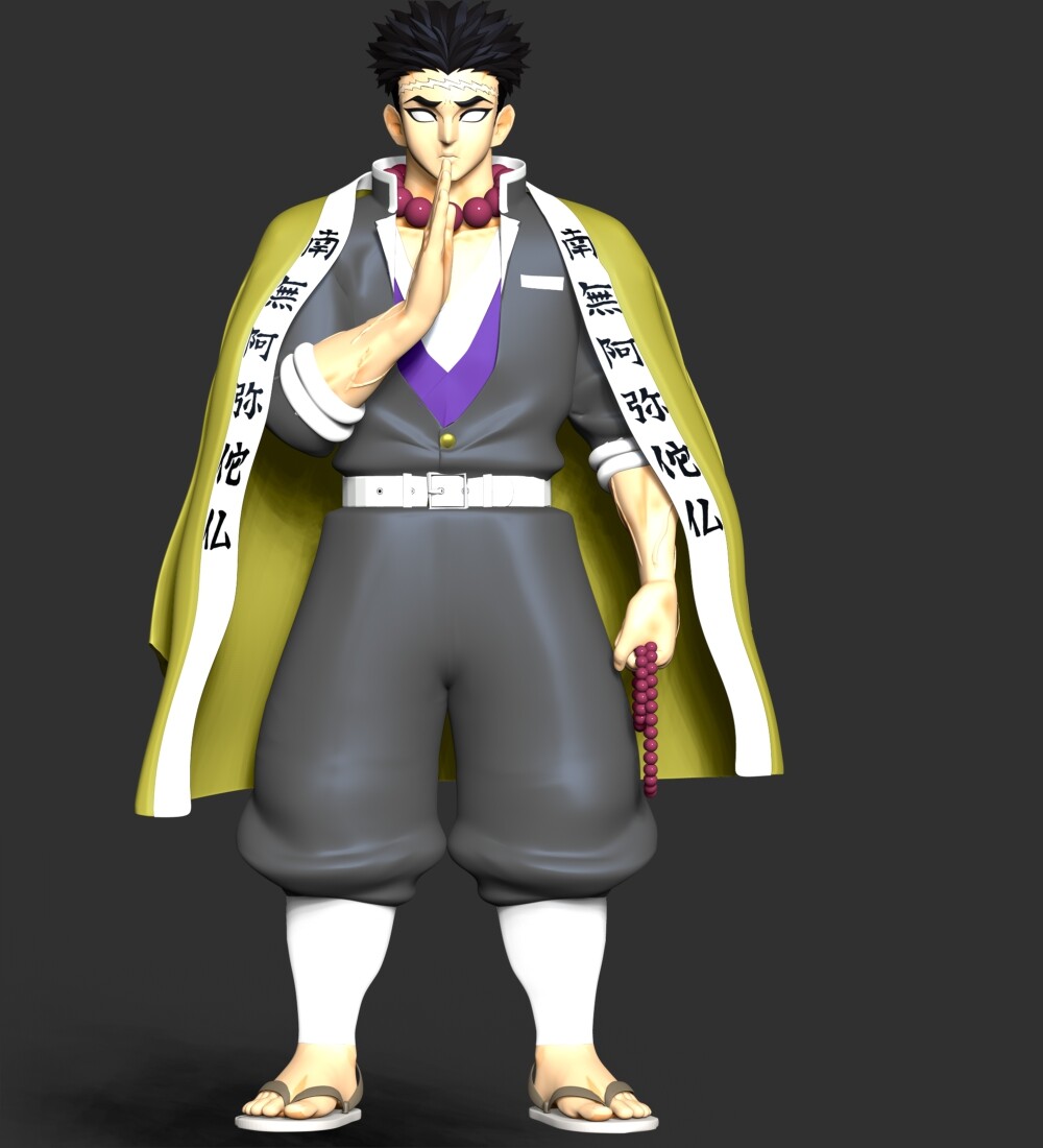ArtStation - Gyomei Himejima - Demon Slayer | Resources
