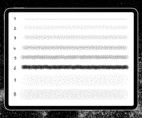 ArtStation - Fine Liner and Stippling Brushes for Procreate | Brushes