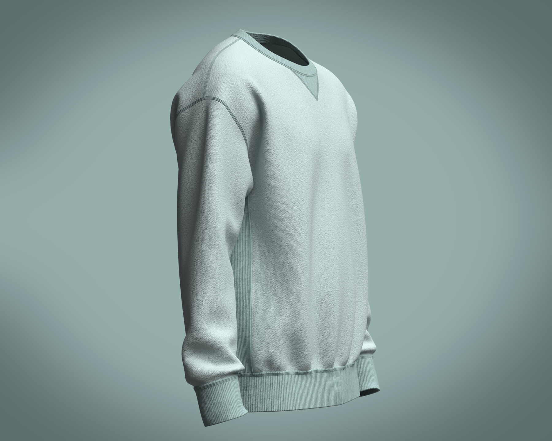 ArtStation - Contrast Ribbed Sweatshirt | Resources